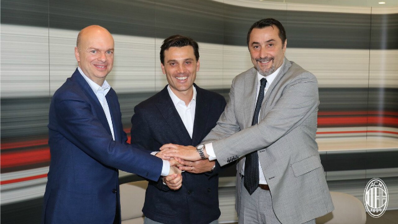 AC Milan coach Vincenzo Montella renews contract until 2019