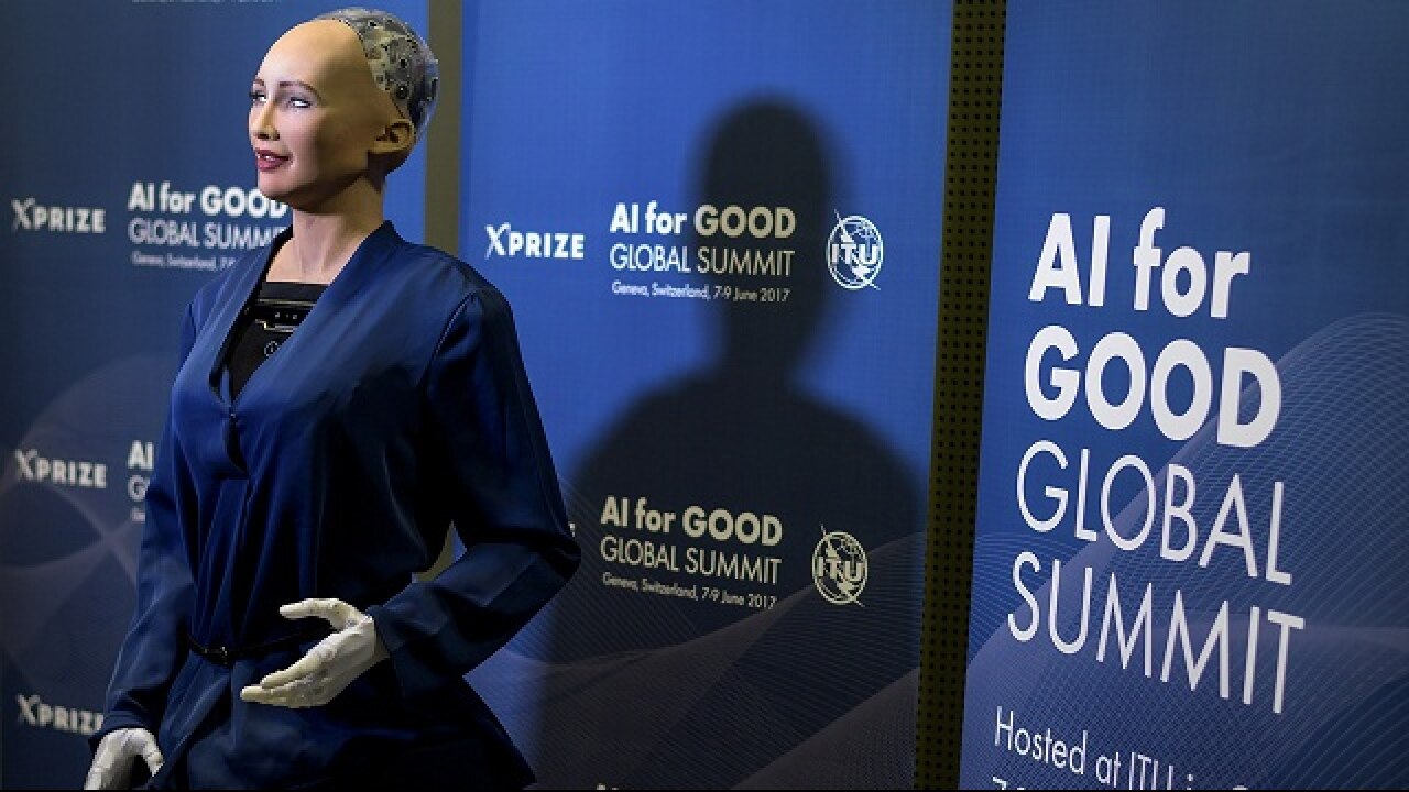 AI 'good for the world', says ultra-lifelike robot