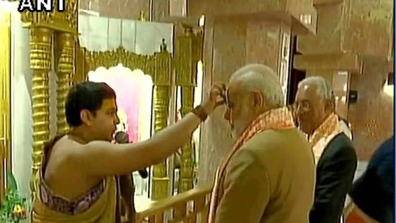 Watch: PM Modi performs 'aarti' at Radha Krishna temple in Lisbon, Portugal