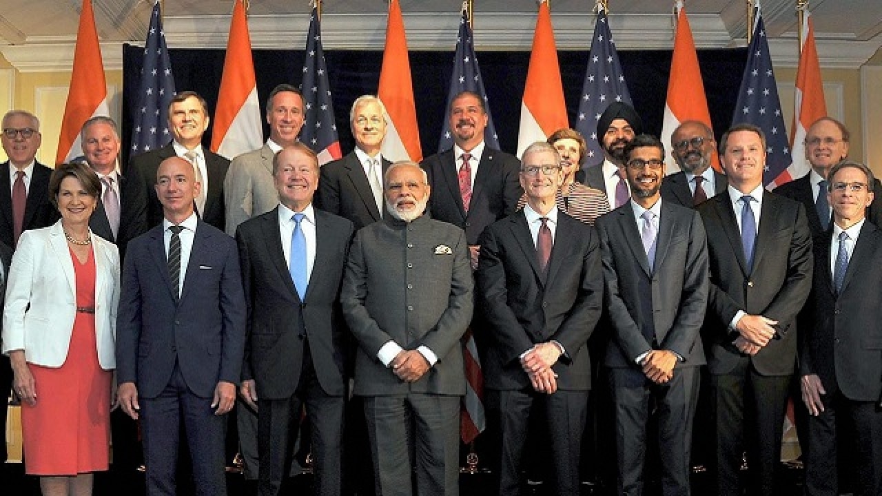In pics | Modi in US: PM spends Day 1 with top American CEOs and Indian ...