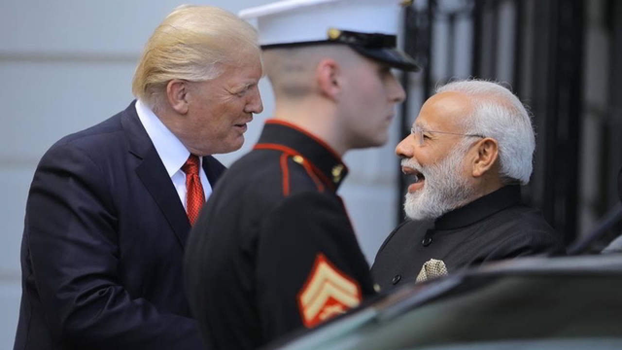 Watch: PM Modi meets US President Donald Trump for the first time