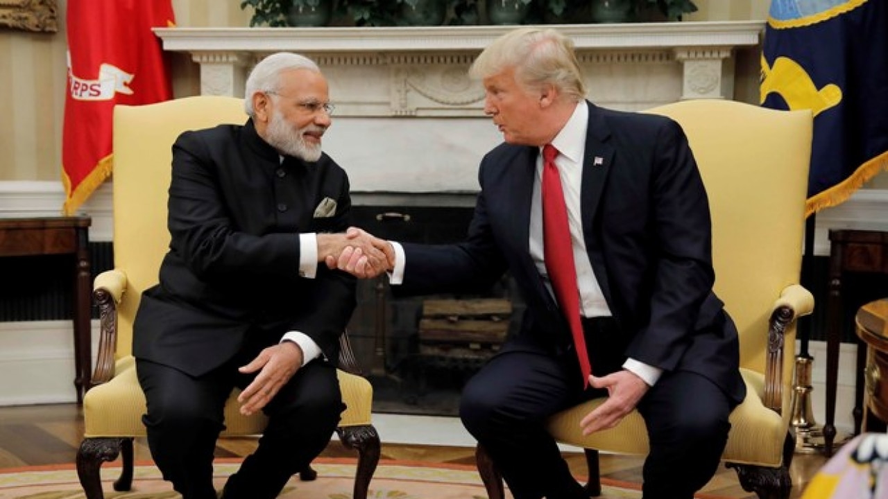 In pics | Plenty of hugs and handshakes as PM Modi and Prez Trump meet ...