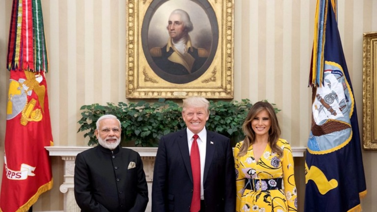 In pics | Plenty of hugs and handshakes as PM Modi and Prez Trump meet ...