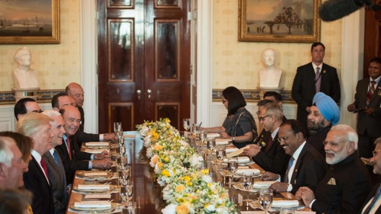 In pics | Plenty of hugs and handshakes as PM Modi and Prez Trump meet ...