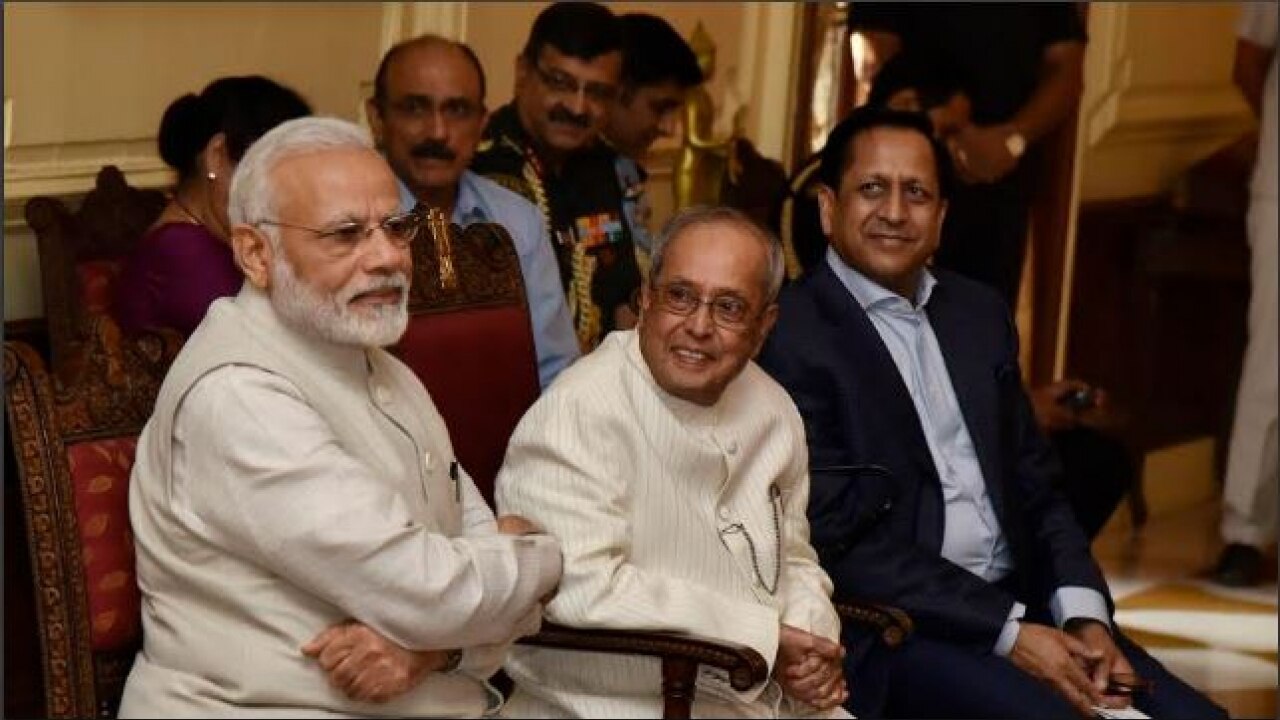 PM Modi gets emotional, says President Mukherjee guided him like a ...