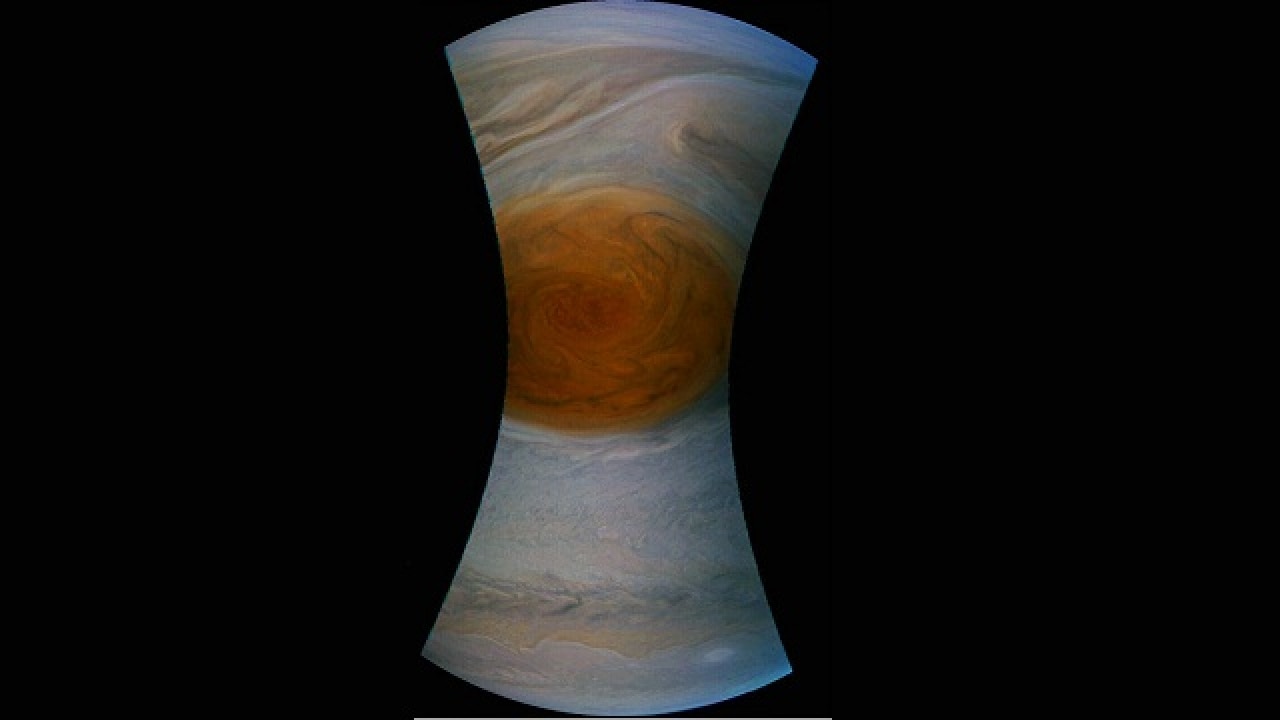 When NASA's Juno stared right into Jupiter's angry red