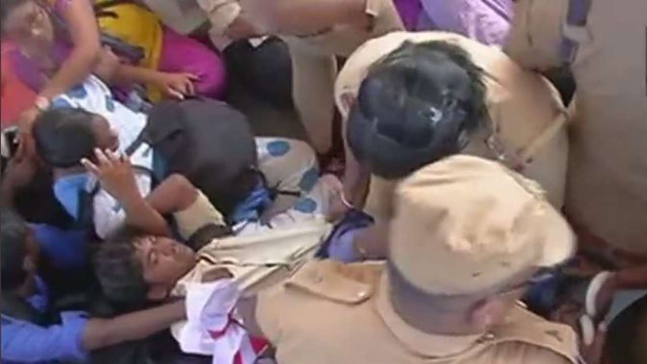 SEE PICS: Chennai cops evict students protesting NEET girl Anitha's ...