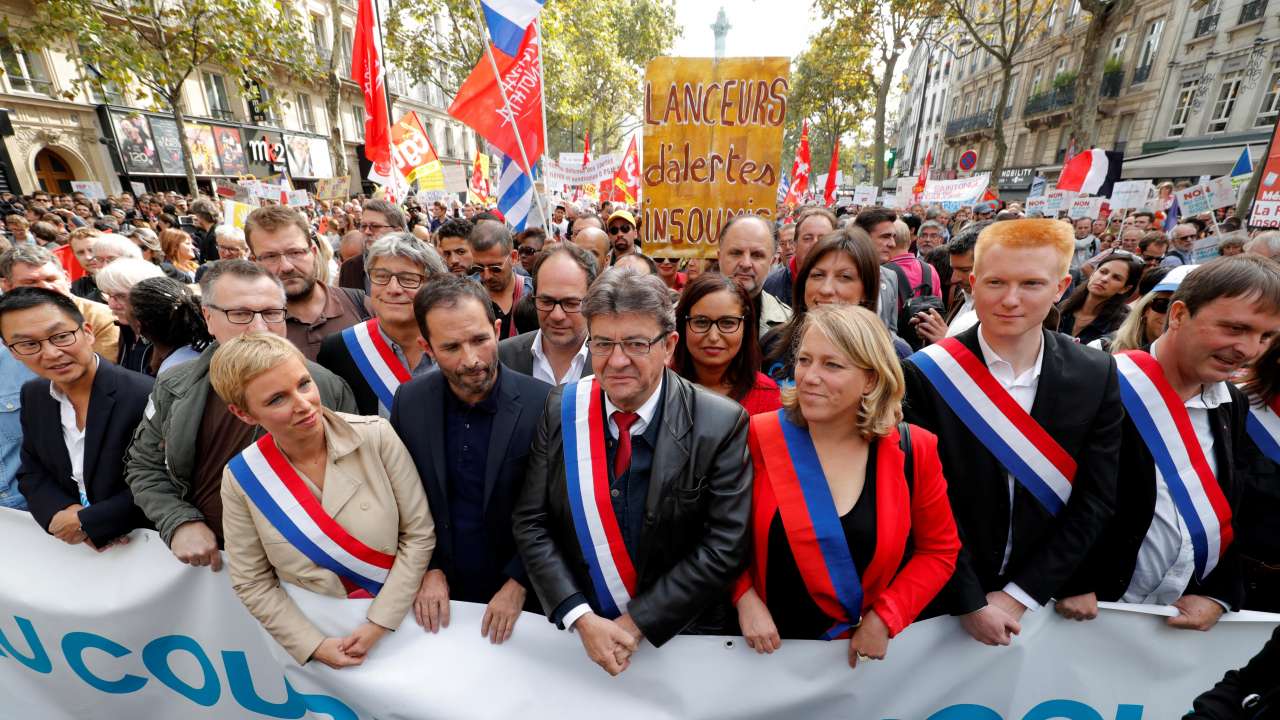 France: Far-left leaders go on streetwide protest in Paris over ...