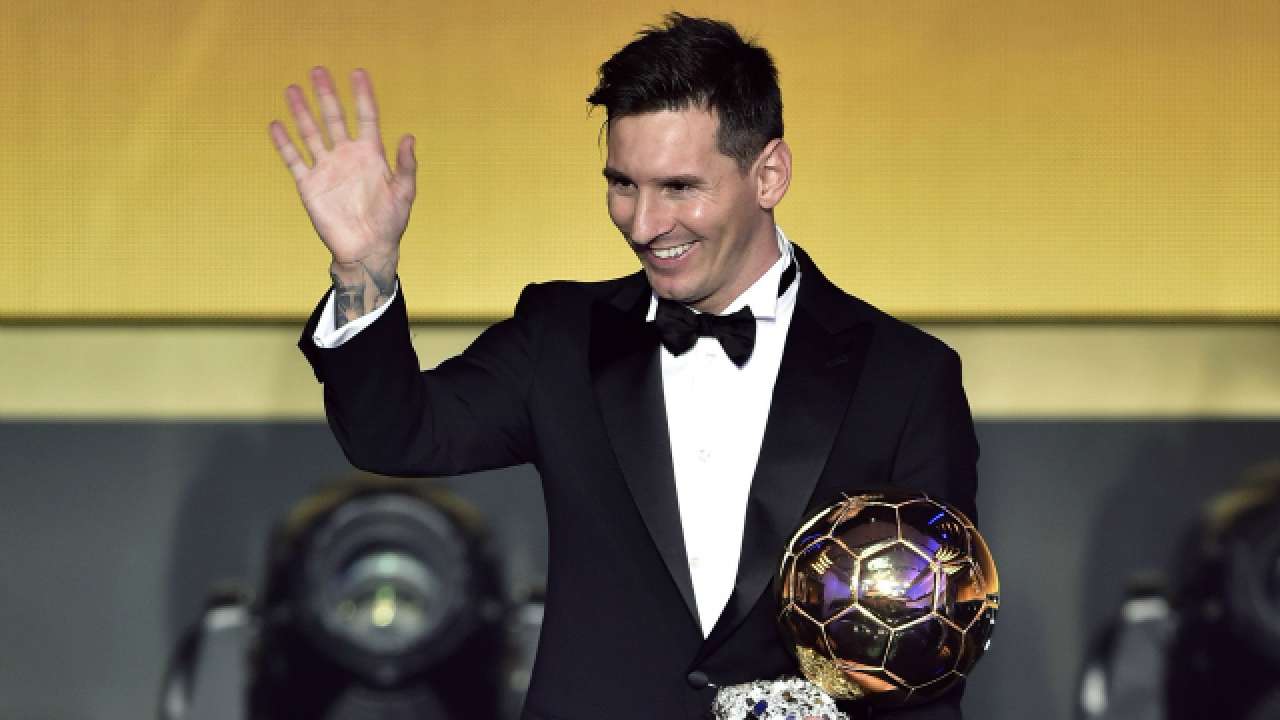 Lionel Messi wins FIFA Ballon d'Or for the fifth time