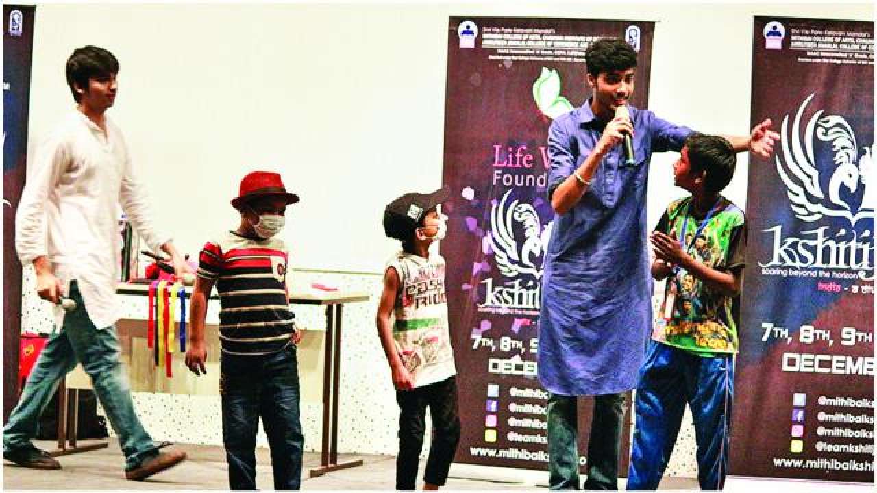 Mithibai College students take Kshitij fest to children in Tata ...