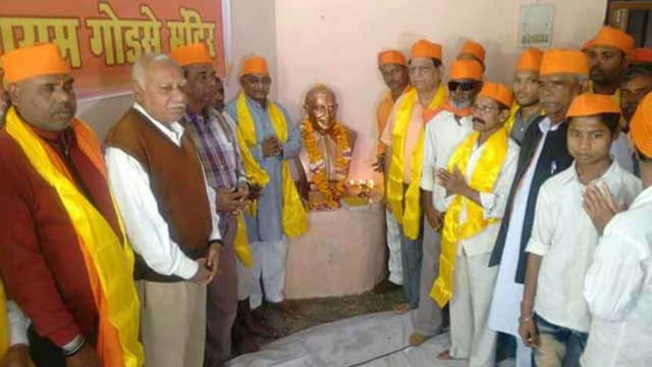 Hindu Mahasabha inaugurates 'temple' of Nathuram Godse in Gwalior ...