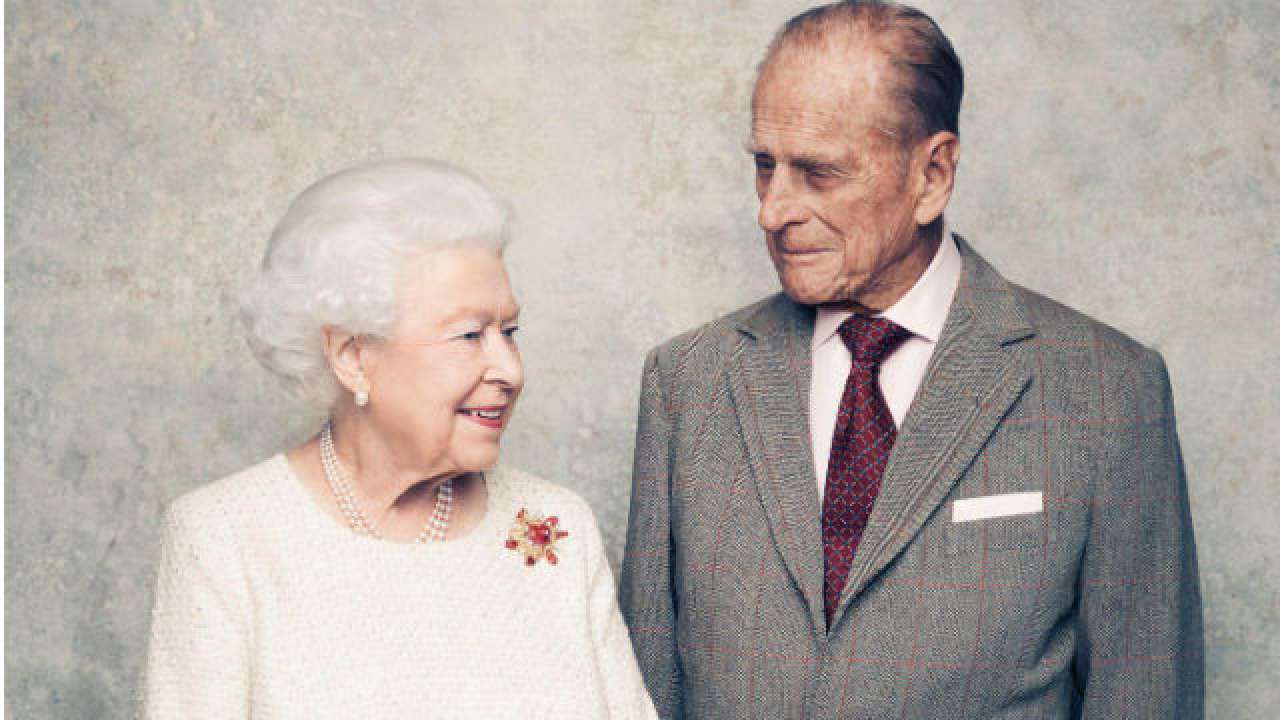 Queen Elizabeth, husband Prince Philip celebrate platinum anniversary ...