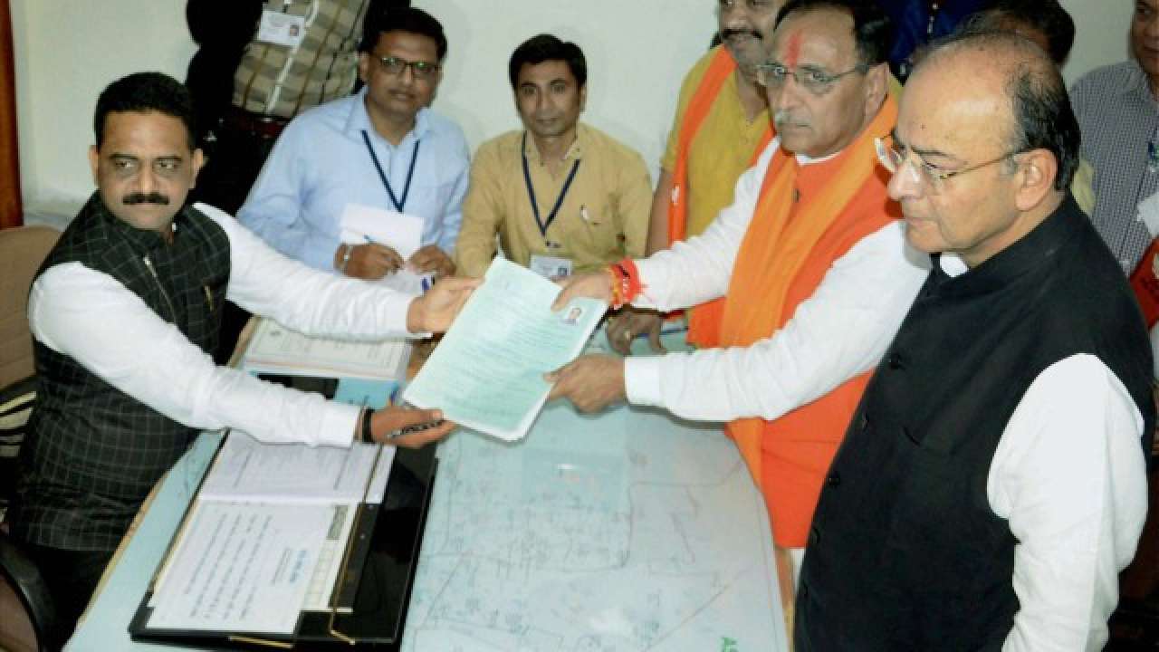 Gujarat CM Rupani files nomination, says Congress has outsourced ...