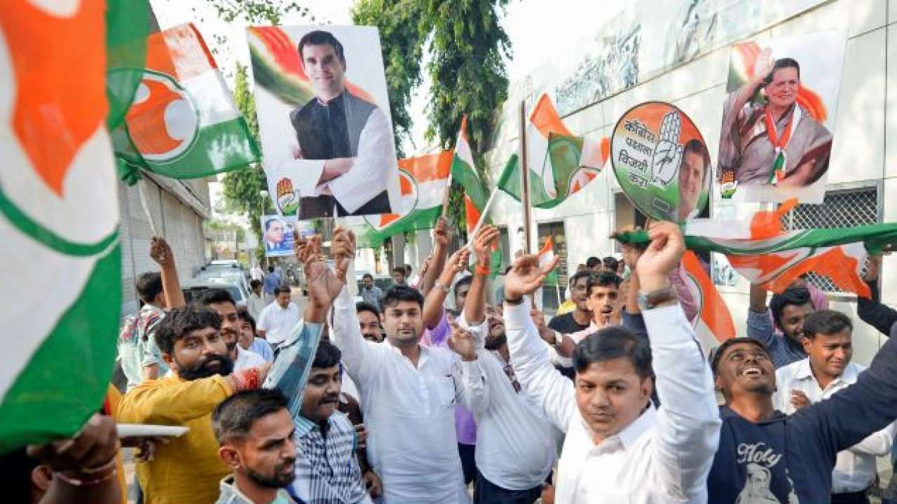 In Pics: Party workers celebrate as Rahul Gandhi becomes Congress President