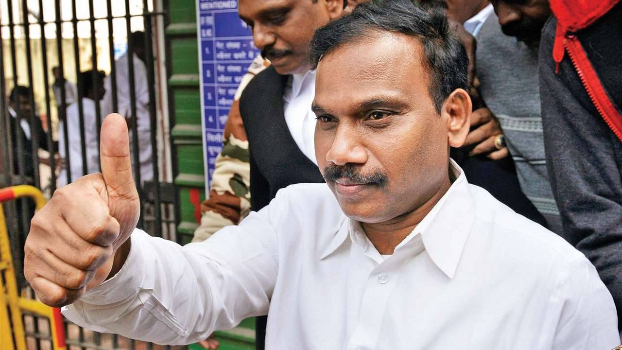 A Raja writes to DMK chief, says 2G scam was a conspiracy