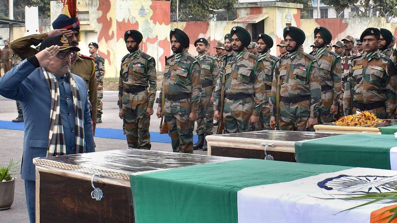 Jammu and Kashmir: Army bids farewell to soldiers slain in cross-border ...
