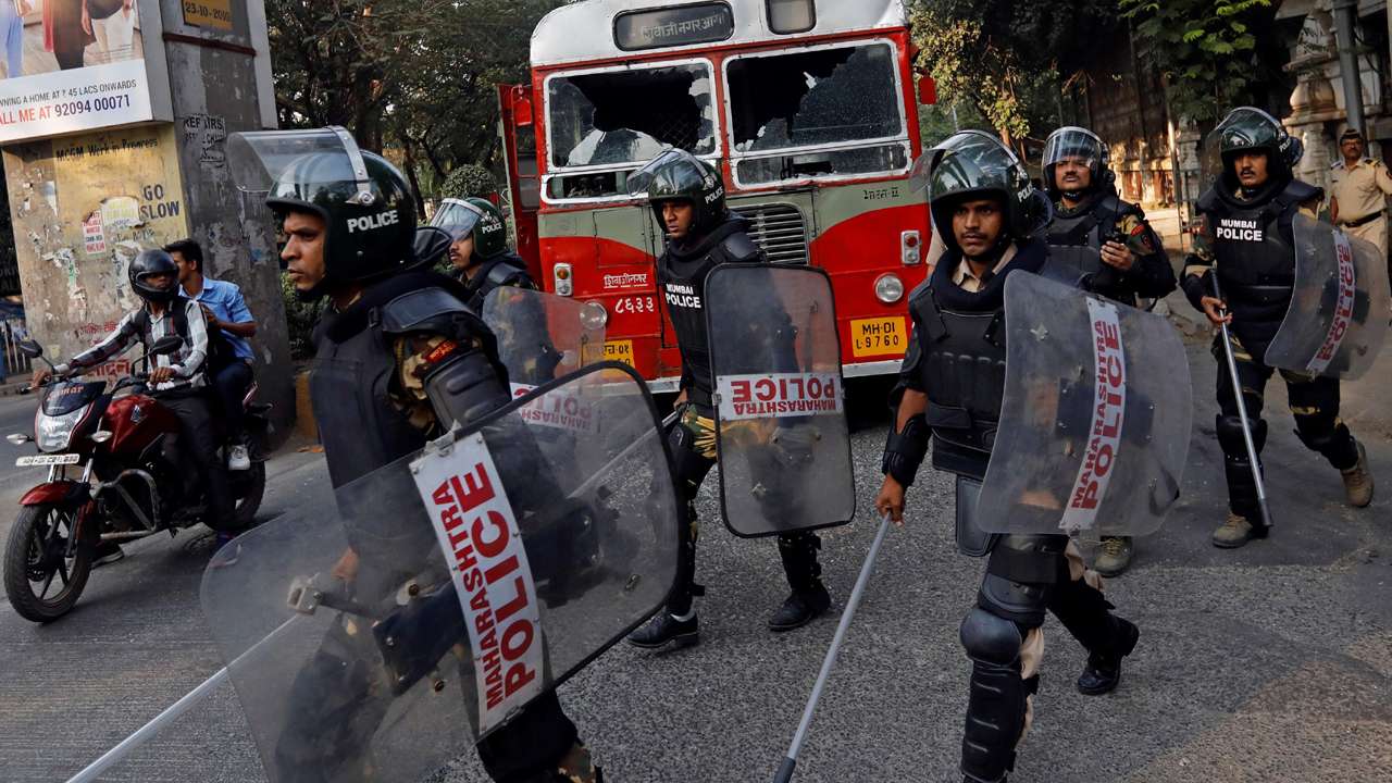 Bandh call finally shows its impact in Mumbai as roads, local trains ...