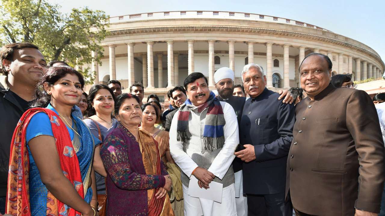 Rajya Sabha: Four new members, three from AAP one from BJP, take oath