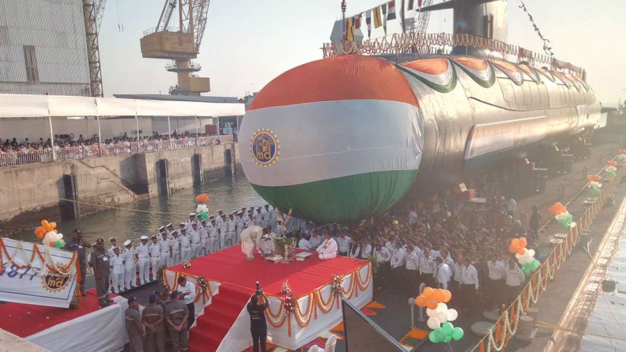 Scorpene class submarine Karanj launched at Mumbai’s Mazagon Docks: 10 ...