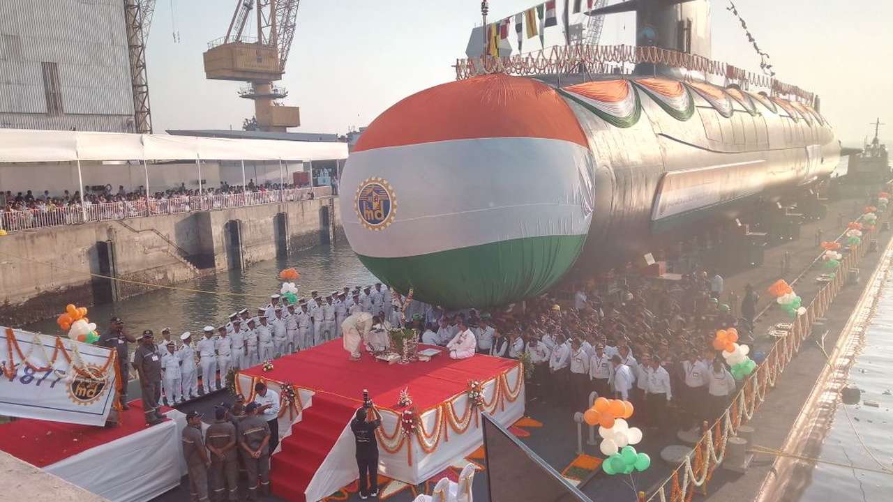 Check out pics and video of India's third state-of-the-art Scorpene ...