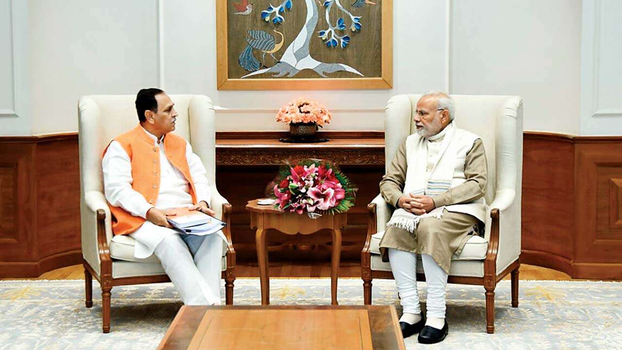 Vijay Rupani meets PM Modi, Amit Shah; discusses budget session