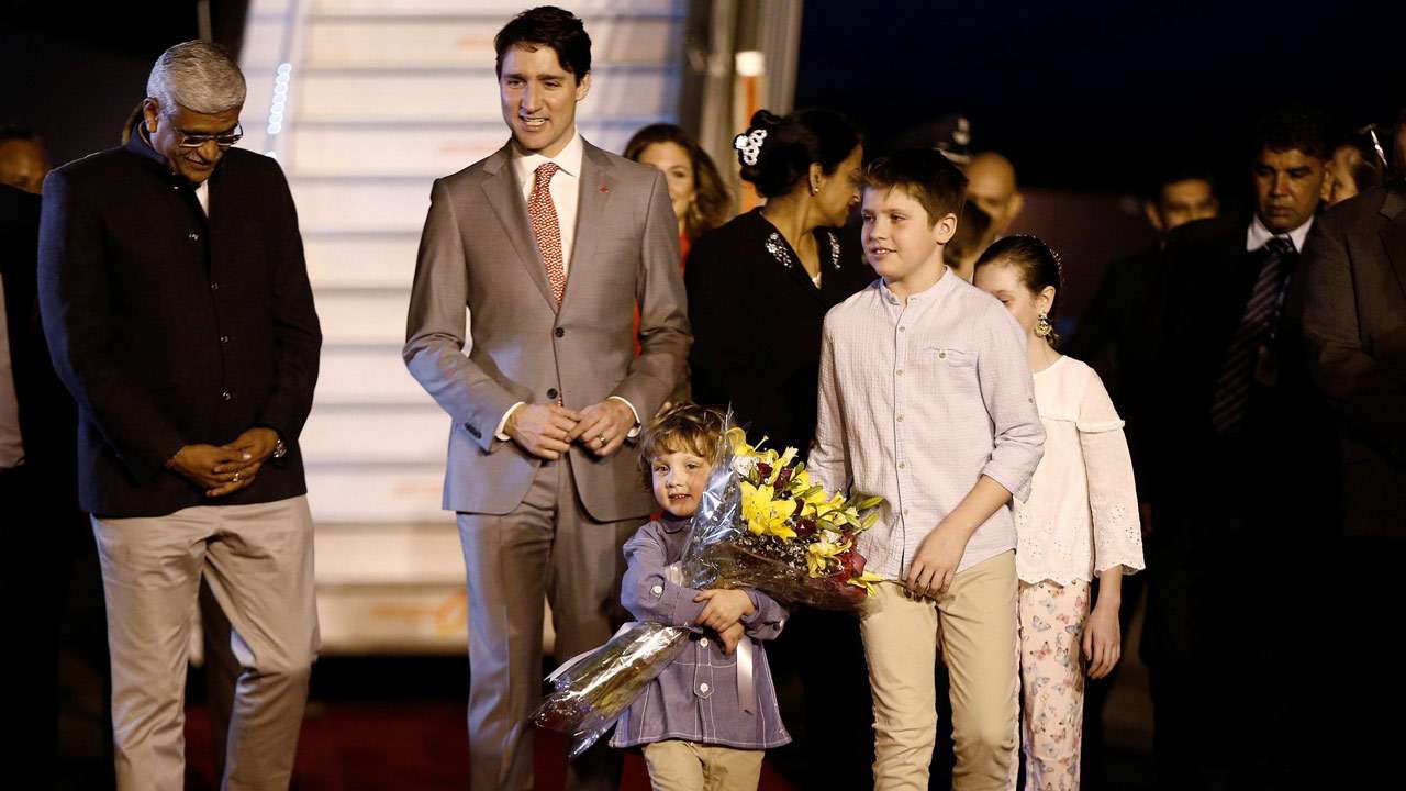 Justin Trudeau's son Hadrien arrives to steal the show on Indian social ...