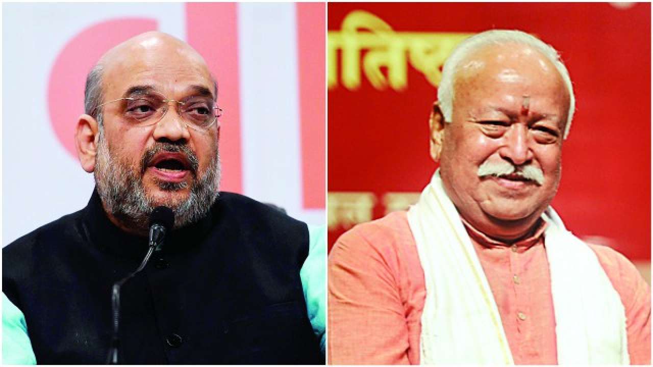 Amit Shah meets RSS chief to thank him for support in northeast ...