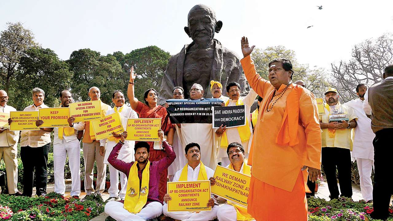 Houses of Parliament adjourned amid protests