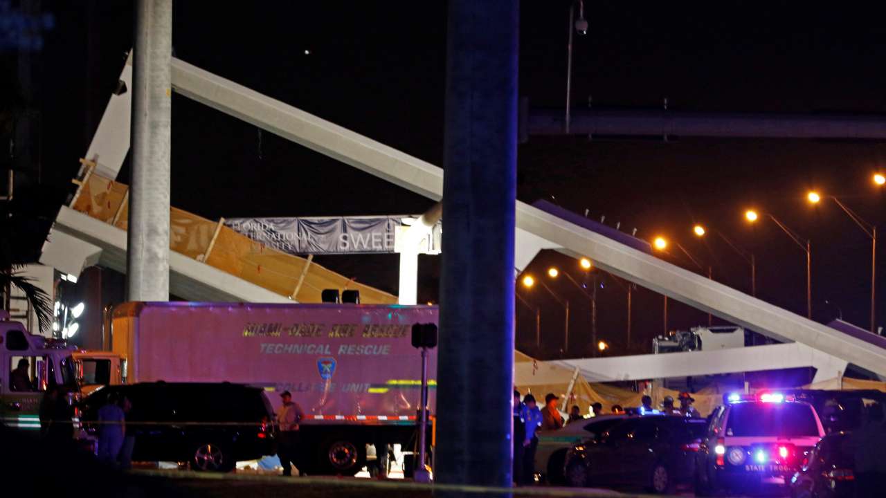 At least 4 killed, 8 injured after newly built pedestrian bridge ...