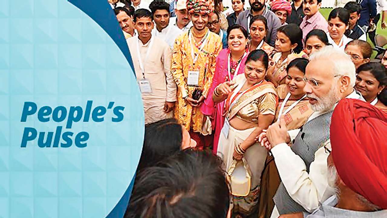 Narendra Modi launches a survey on NaMo App about 4 years of his governance