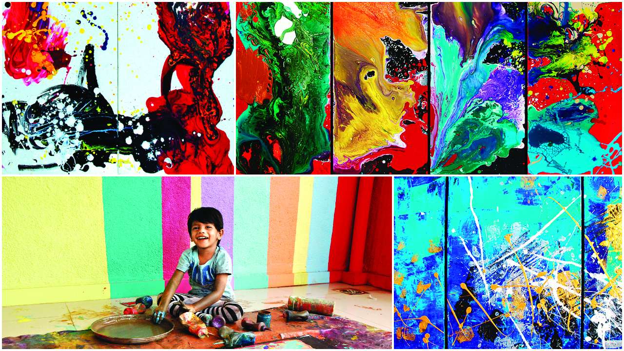 Painter at four: This little maestro takes contemporary art to new heights