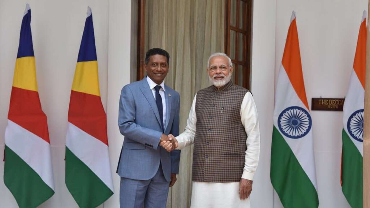 Modi holds talks with Seychelles president Danny Faure