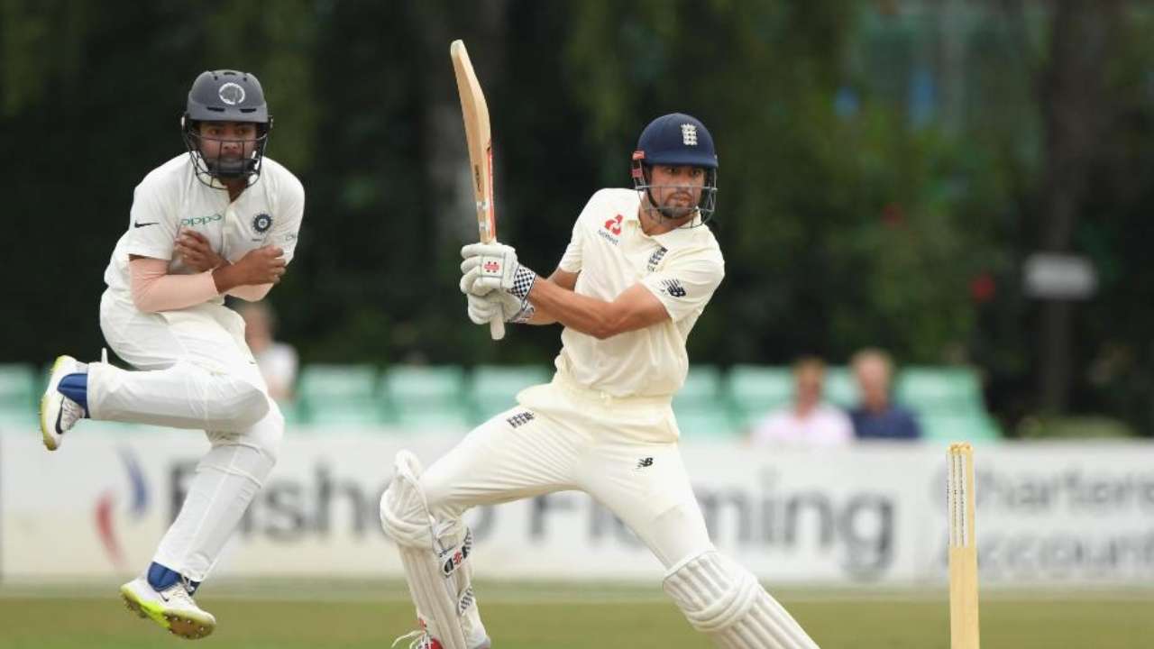 Warming up for Tests series, Alastair Cook scores unbeaten hundred for ...