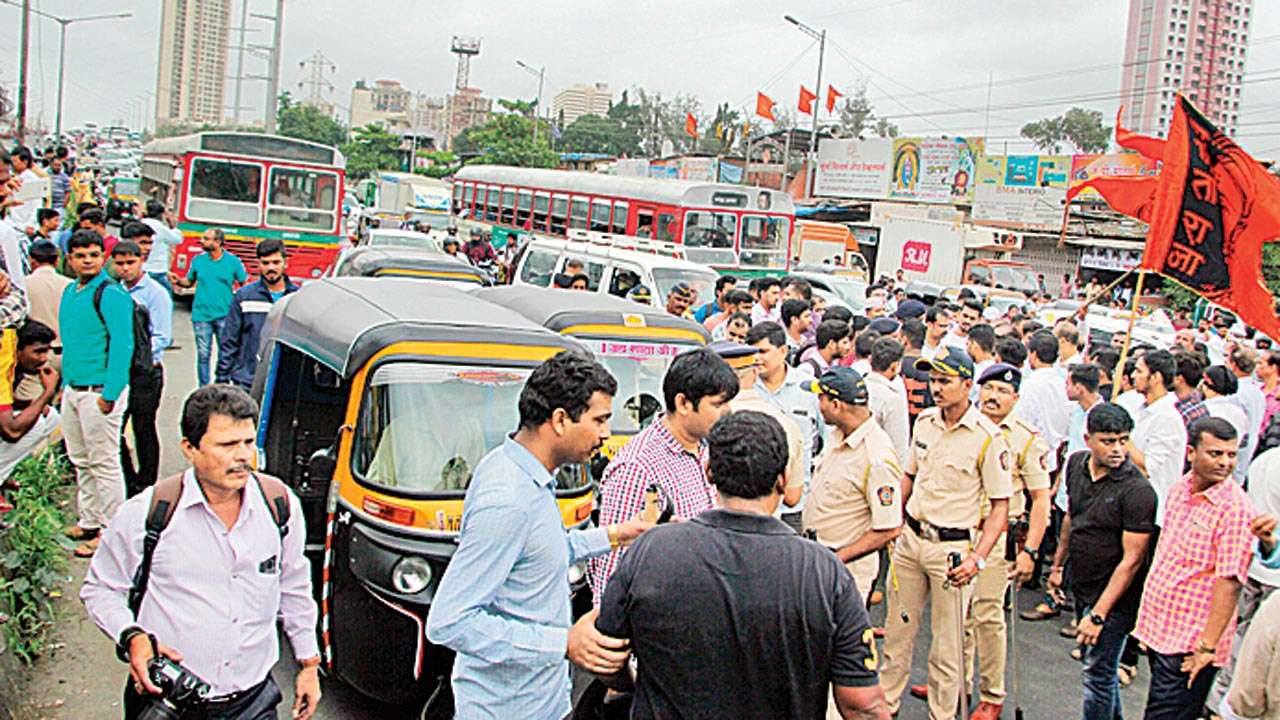 Mumbai: Sporadic protests affect traffic on tracks and roads