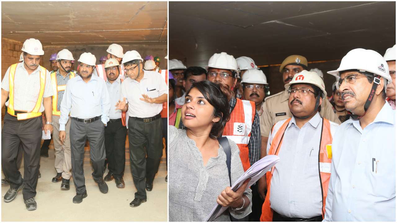 JMRC CMD Pawan Kumar Goyal goes on a visit to check status