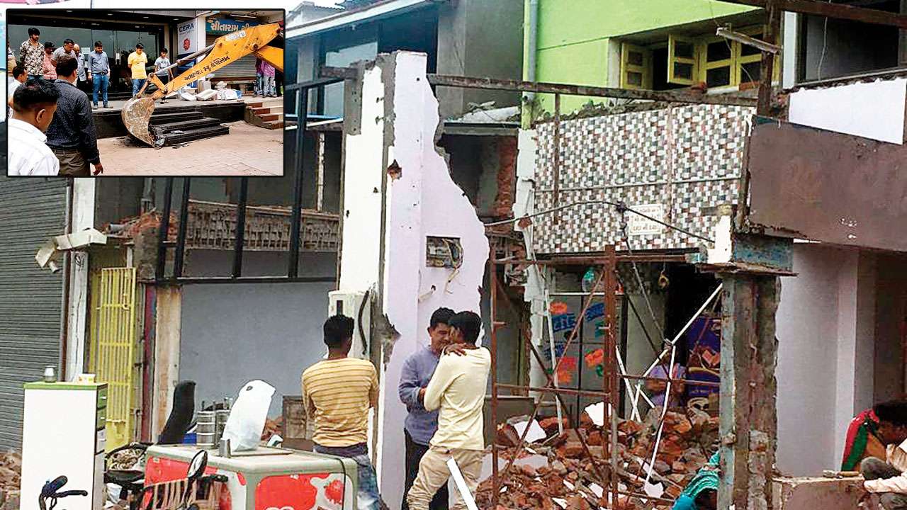 Ahmedabad: Demolition drive frees over 3K sq mt in central, new west zones