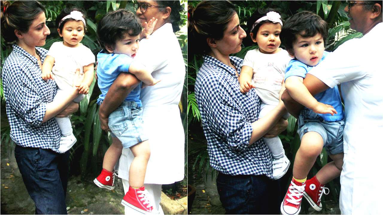 In Pics: Kareena's little munchkin Taimur catches up with cousin Inaaya ...