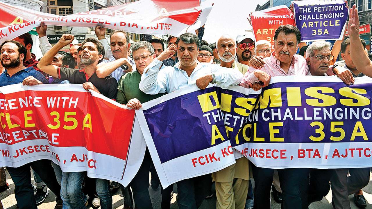 'If you're for azadi, why seek Article 35A?' BJP asks separatists