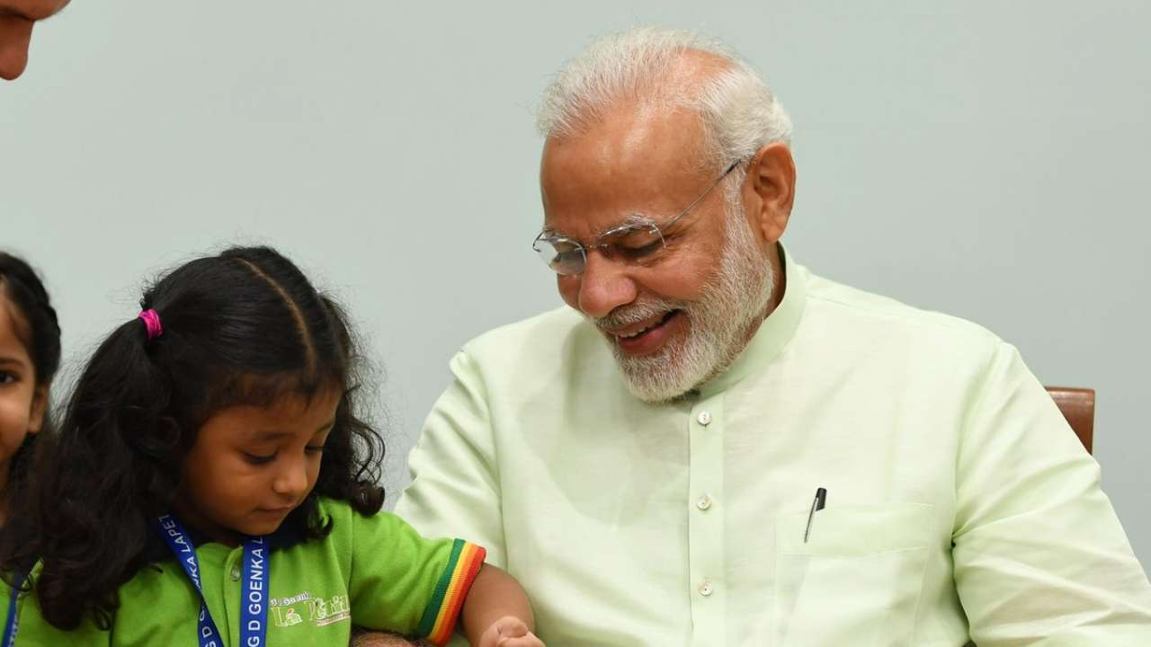 Raksha Bandhan 2018: See pictures of PM Modi celebrating rakhi with ...