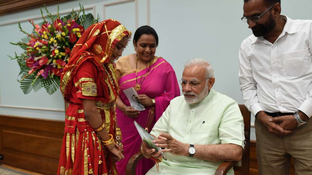 Raksha Bandhan 2018: See pictures of PM Modi celebrating rakhi with ...