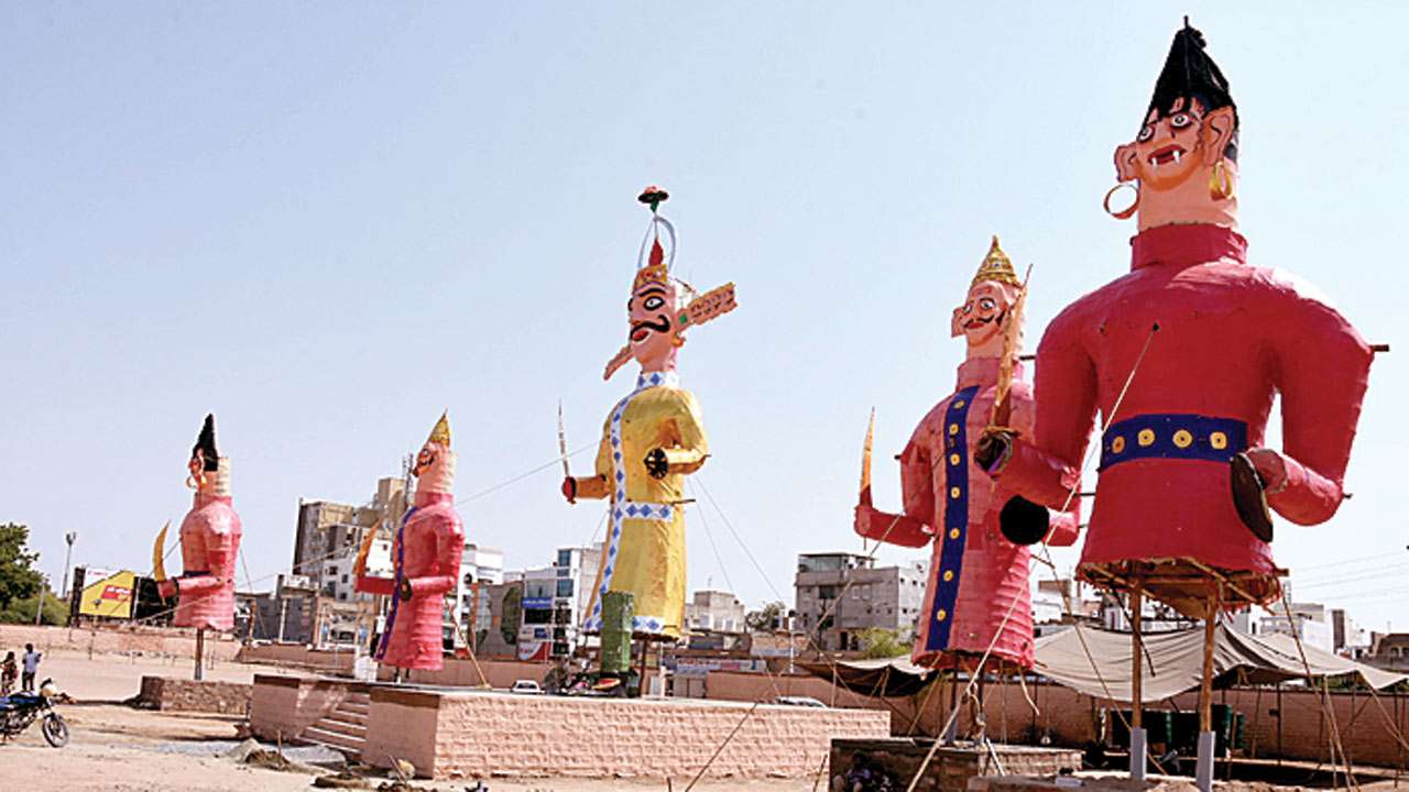 In Jodhpur Ravana gets a Rajasthani makeover