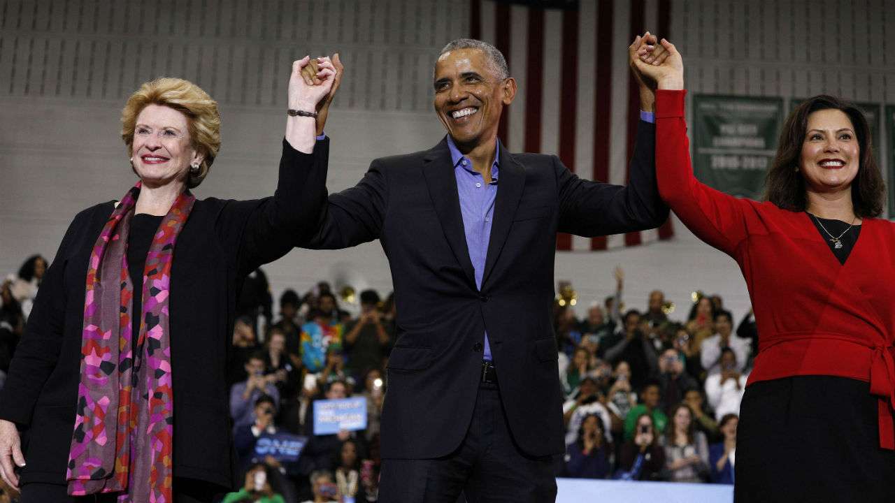 'They are just making stuff up': Obama rips Trump, GOP in fiery ...