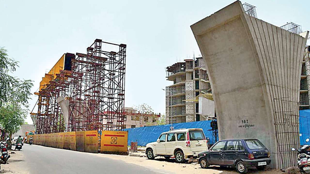 Jaipur: Hawa Sadak elevated road work picks up pace