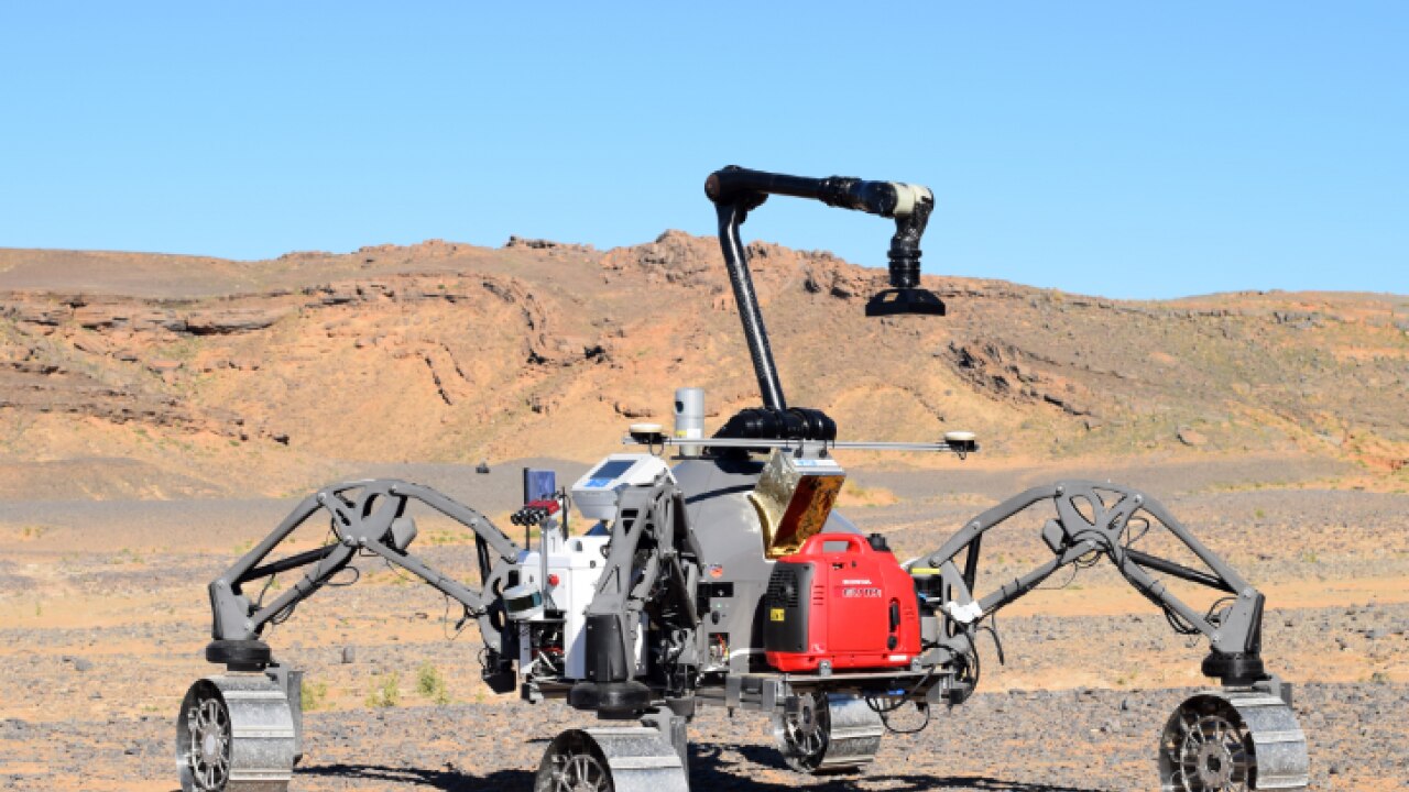 EU robot fine-tunes roving skills in Sahara desert for future Mars missions