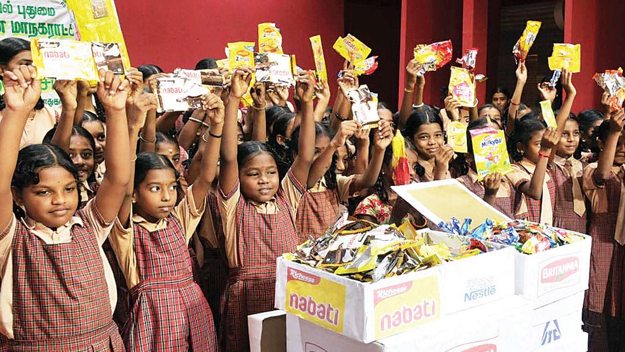 GREEN LEAP: Tamil Nadu school students return 1.64 lakh plastic ...