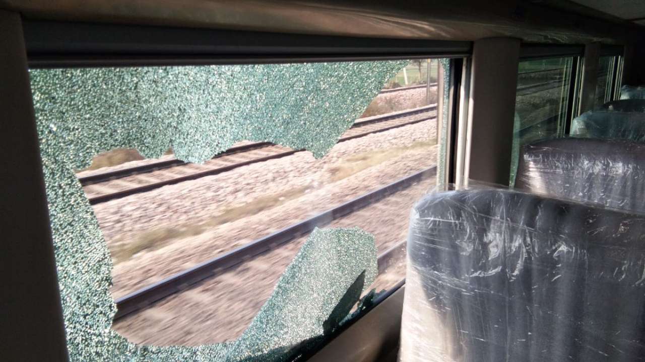 Shame: Railways’ fastest train – worth Rs 100 crore – damaged by vandals