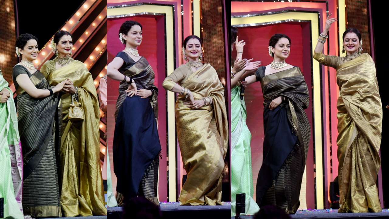 See photos: Rekha teaching Kangana Ranaut how to dance gracefully is ...