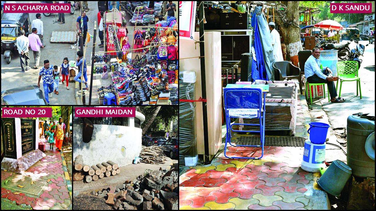 With encroached footpaths, it’s nightmare of a walk in Chembur