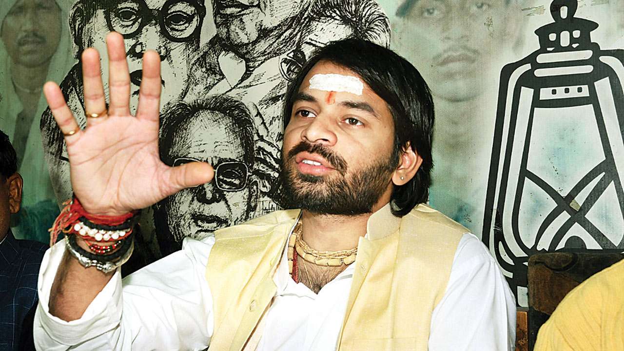 Now, Tej Pratap Yadav holds dangals