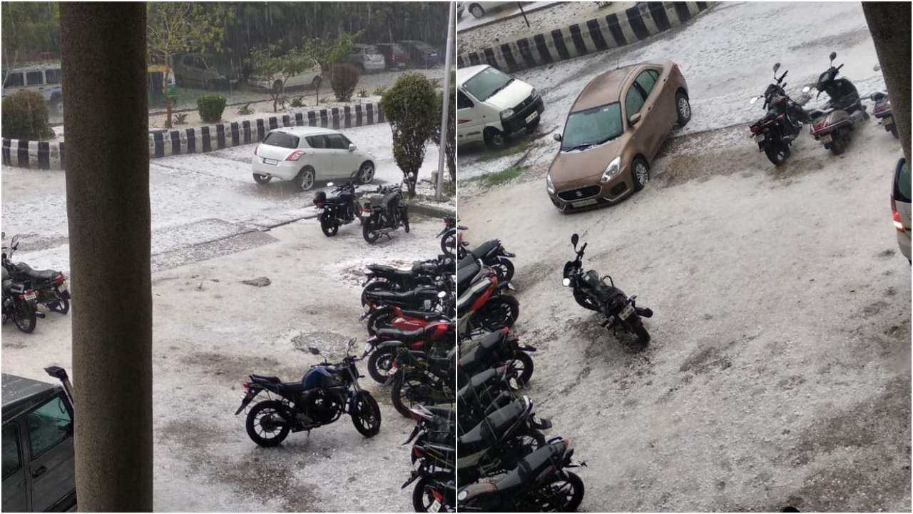 Hailstorm in Noida: Twitter is amazed as winter rains lash NCR